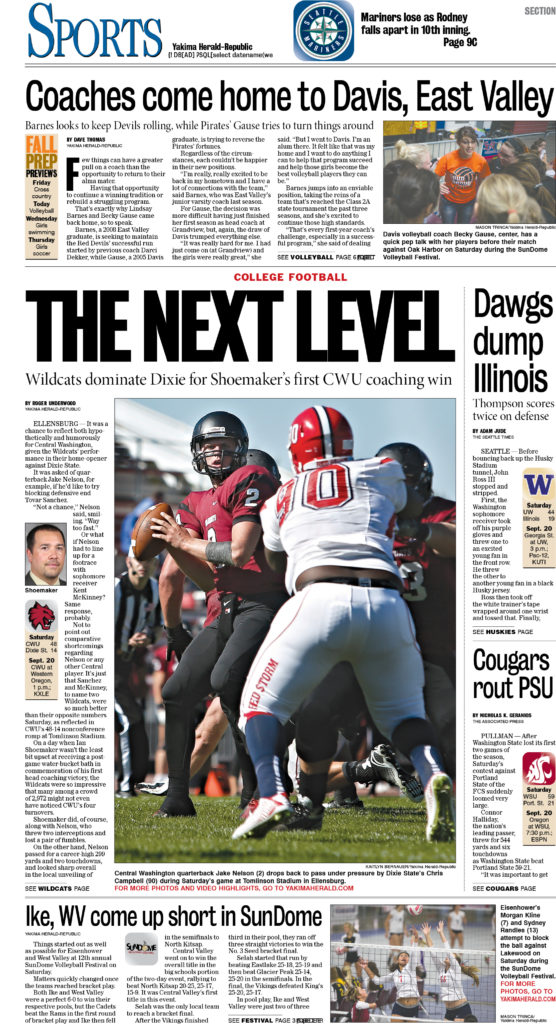 Sports — Sept. 14, 2014 – Marcus Michelson: Content and Design Specialist